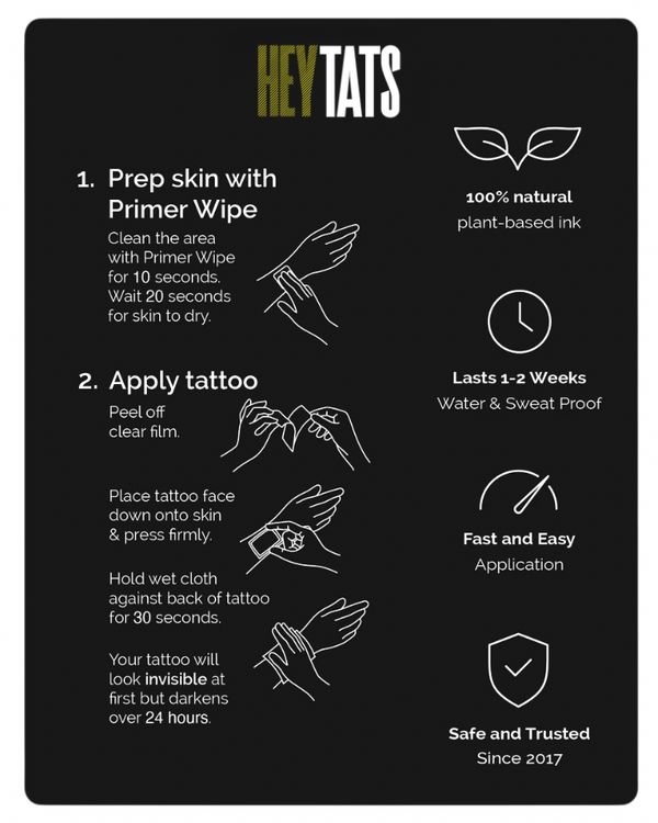 Small Square (2x2 inch) – Custom Semi Permanent Tattoo – heytats